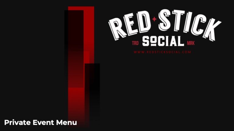 Banquet Menu - Red Stick Social